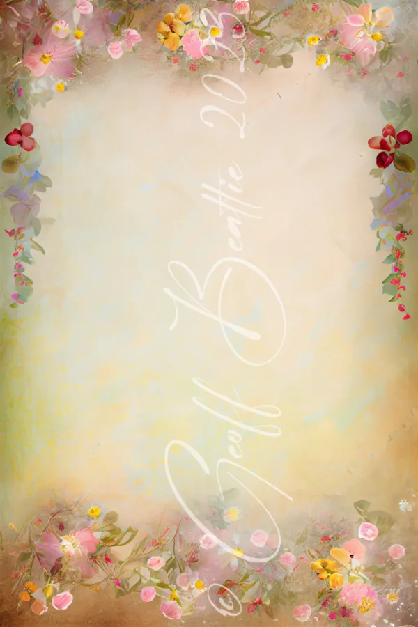 Floral backdrop collection of digital backdrops for portrait or design